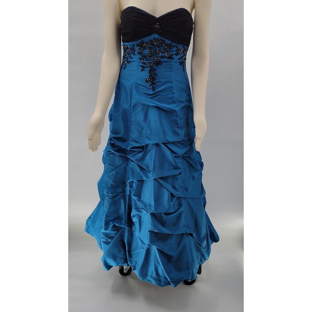Vtg Dresses By Deb Ball Gown Prom Dress Womens 9/10 B… - Gem